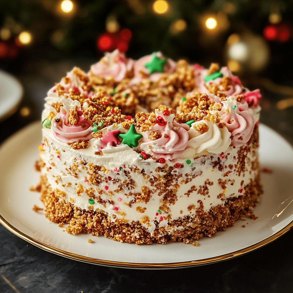 Christmas Crunch Cake - Zero Ingredients