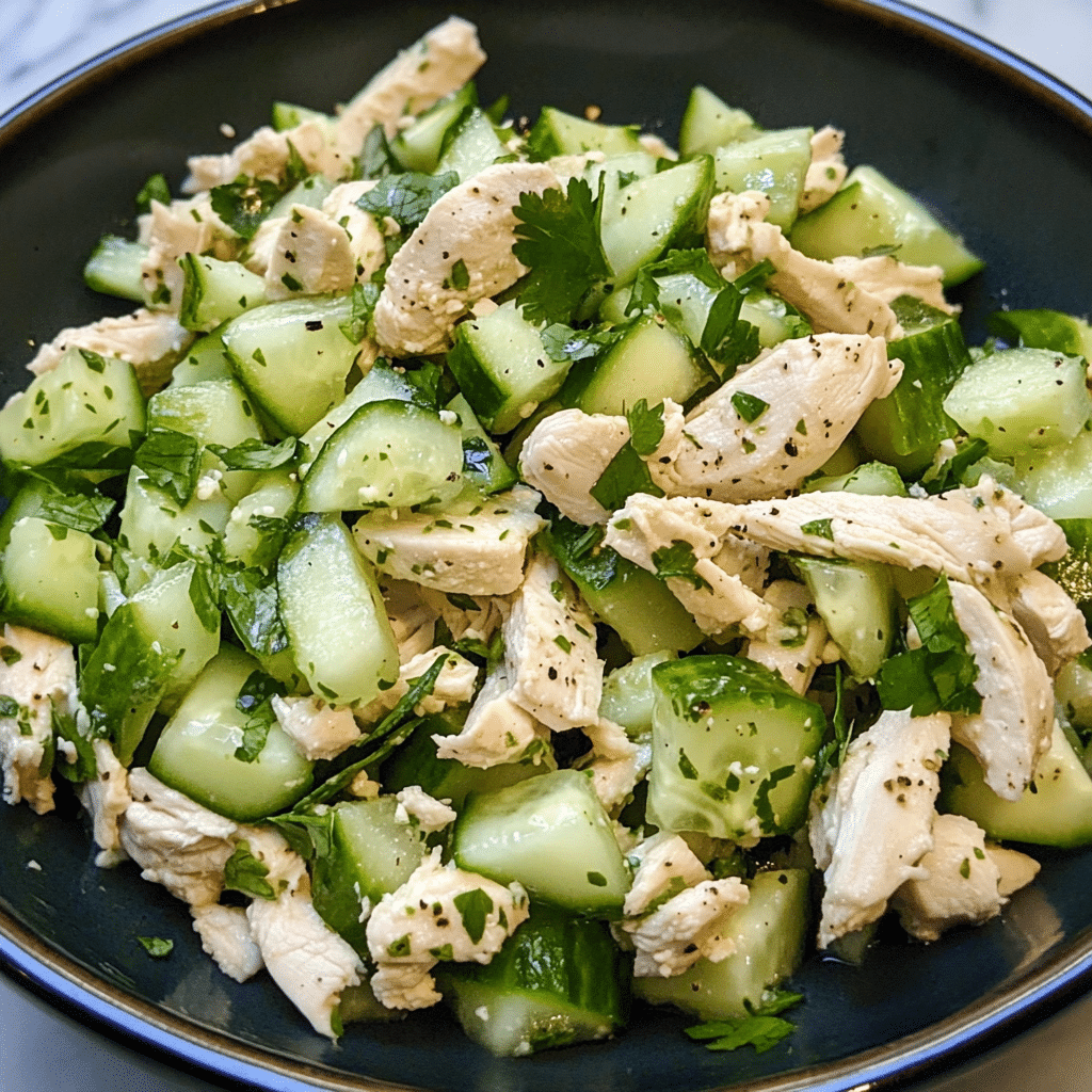 Cucumber Chicken Salad - Zero Ingredients