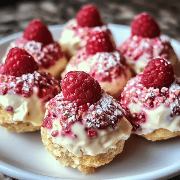 Delicious Raspberry Cream Cheese Bites - Zero Ingredients