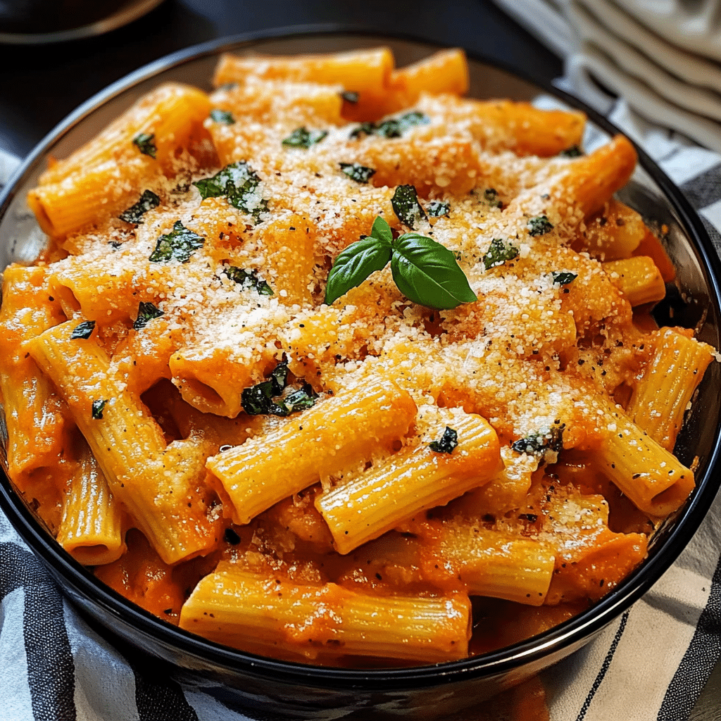 Easy Tomato Cream Rigatoni - Zero Ingredients