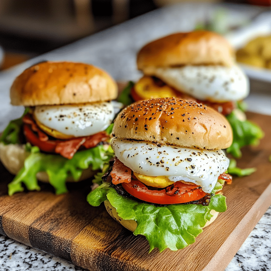 BLT Egg Sliders - Zero Ingredients