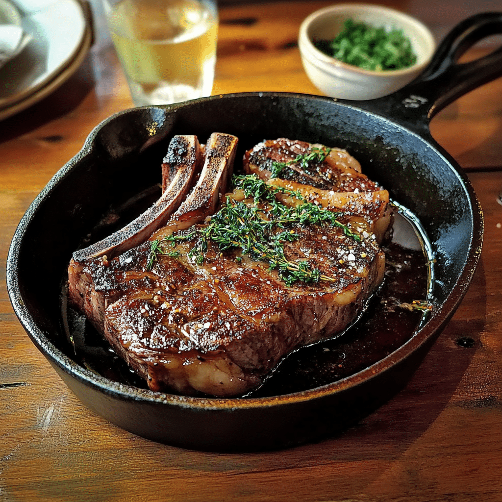 Cast-Iron Cowboy Steak - Zero Ingredients