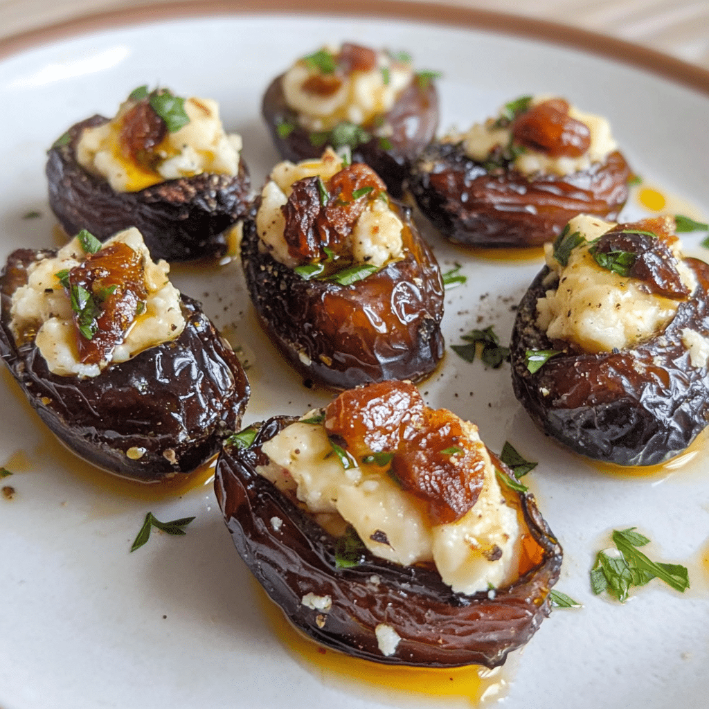 Goat Cheese Stuffed Dates - Zero Ingredients