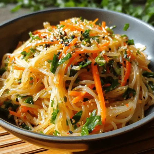 No Cook Noodle Salad with a Tangy Dressing - Zero Ingredients