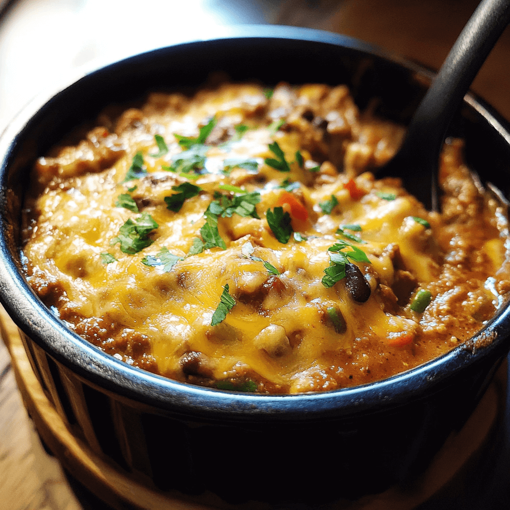 Homemade Cheesy Chili Dip - Zero Ingredients