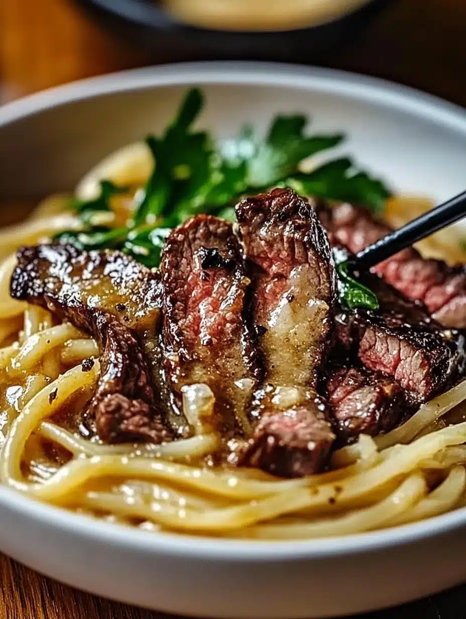 Garlic Butter Steak Lightning Noodles: An Incredible 5-Star Recipe ...