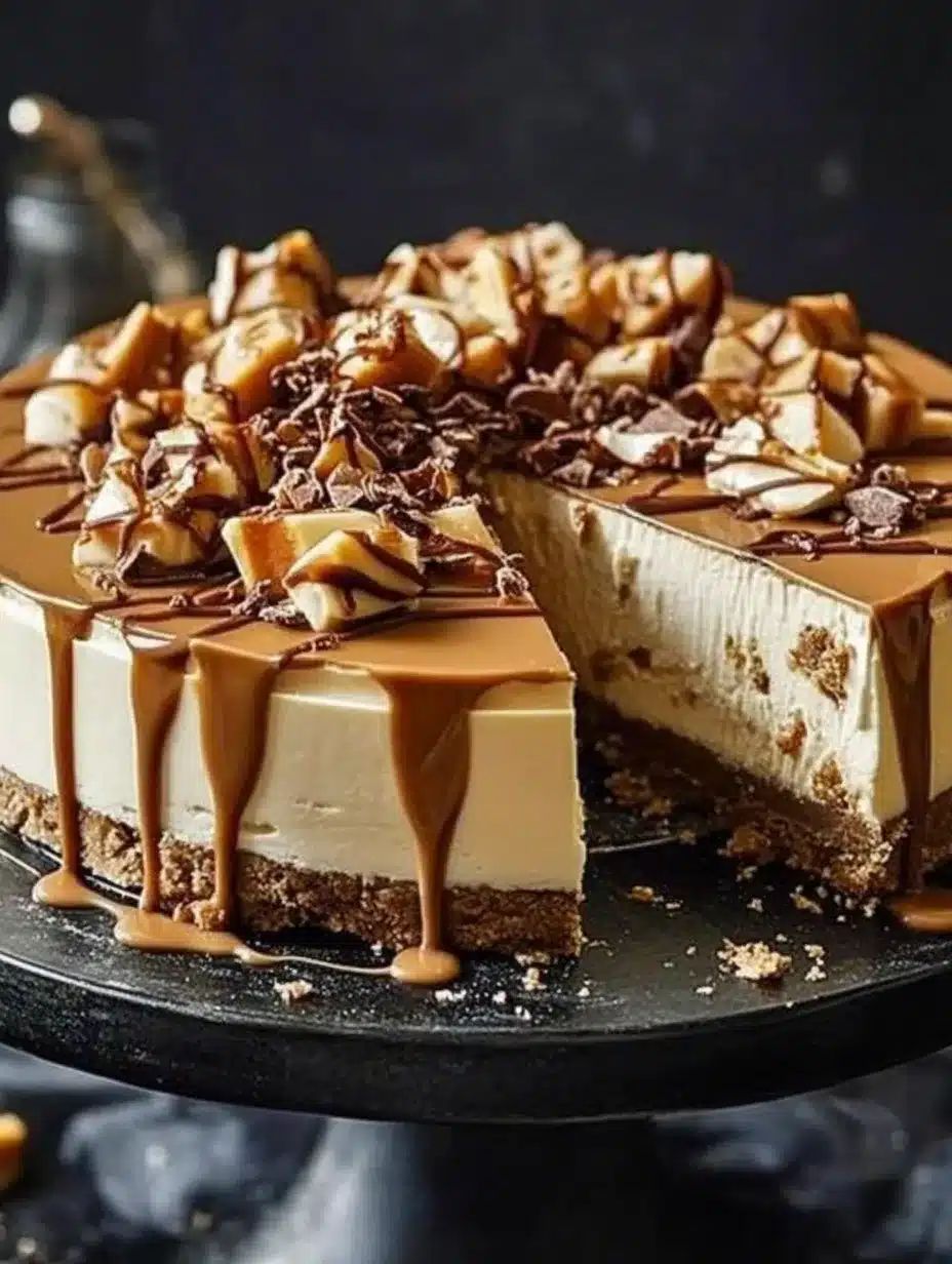Toffee Caramel No-Bake Cheesecake: An Incredible Ultimate Recipe - Zero ...
